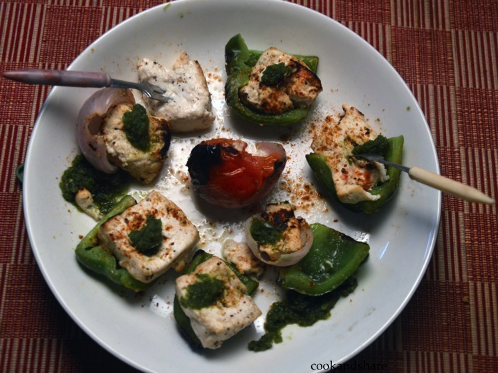 In love with Food: Paneer & Grilled Vegetable Platter