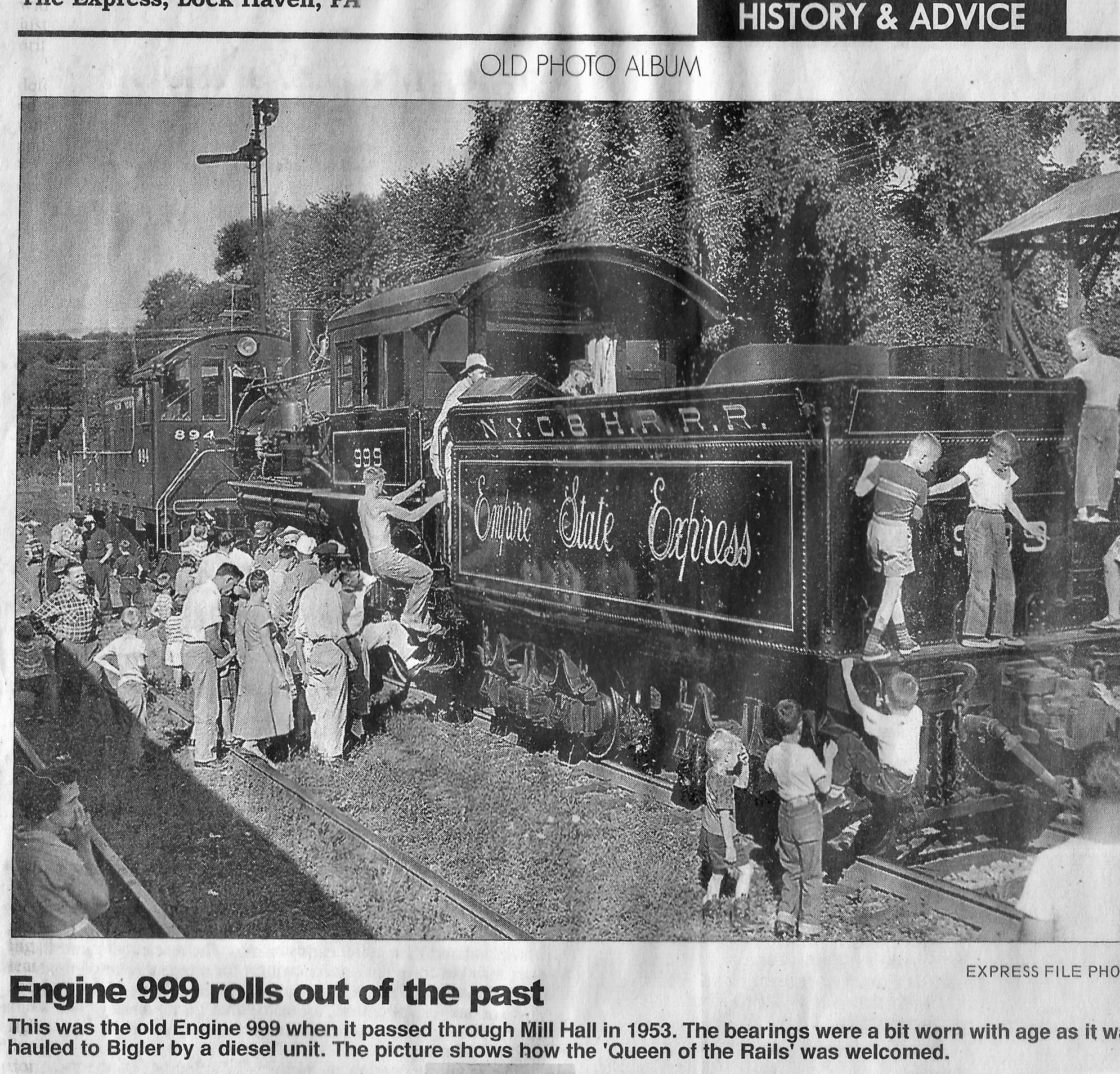 Central Pennsylvania History: The Queen of Speed-Engine #999