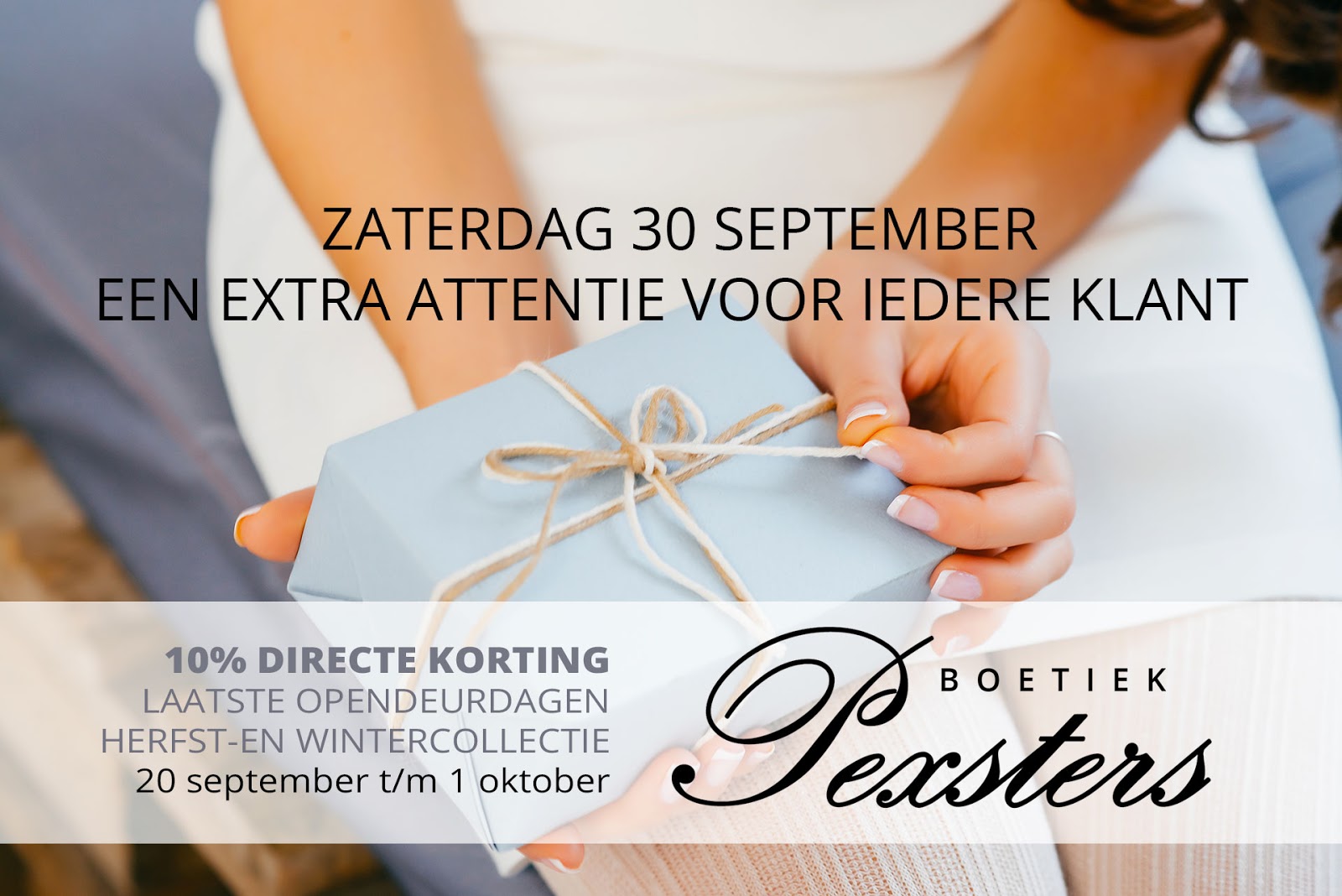 Boetiek Pexsters Zaterdag Een Extra Leuke Attentie Voor Iedere Klant
