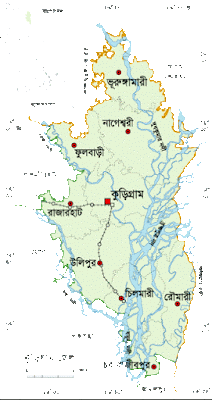 Kurigram: Kurigram District Map