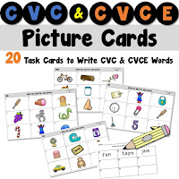 cvc/cvce and cvc/cvvc words- Freebie! | Teacher's Take-Out