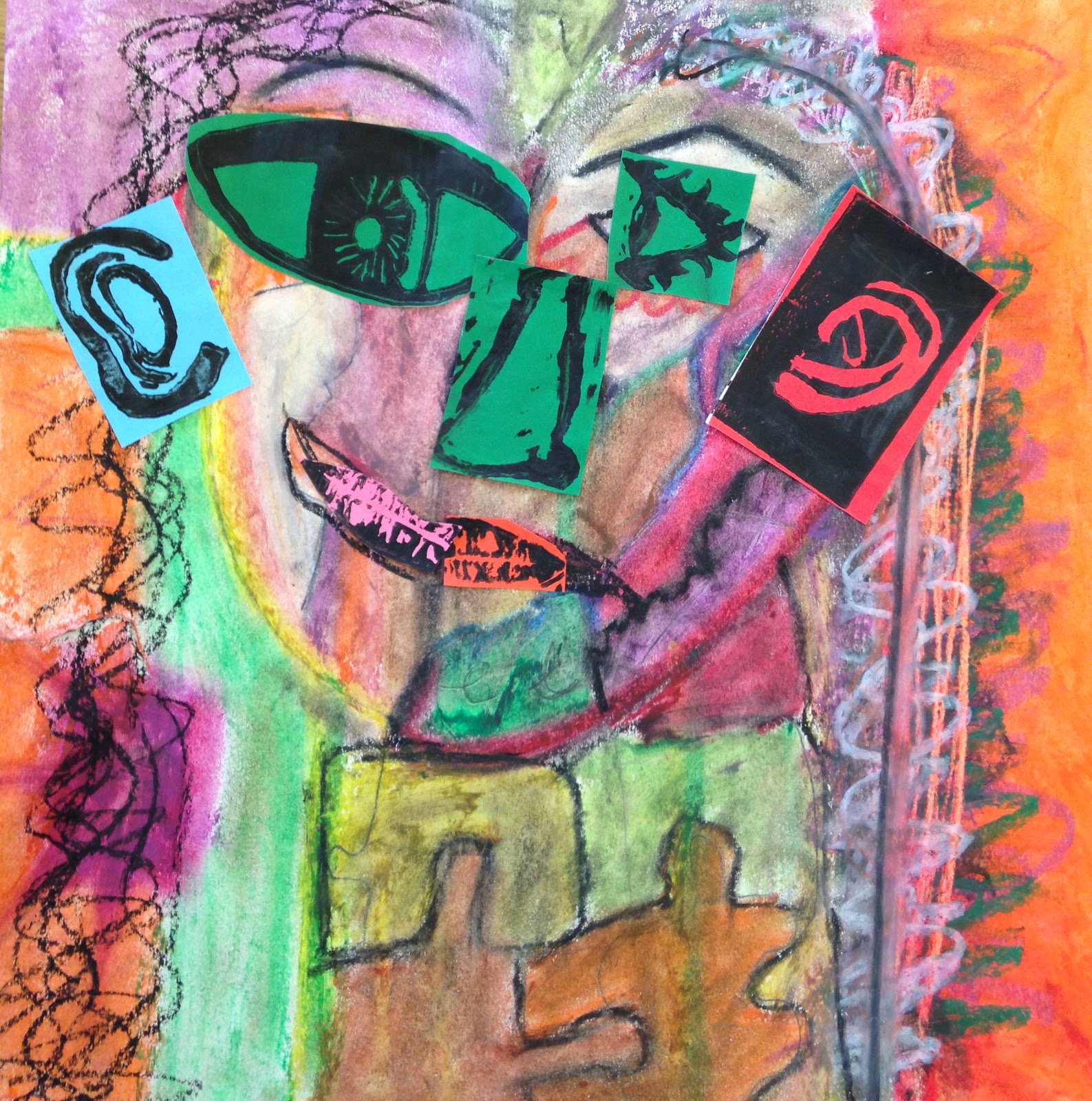 TCDS Art Department : 6th Grade Abstract Faces