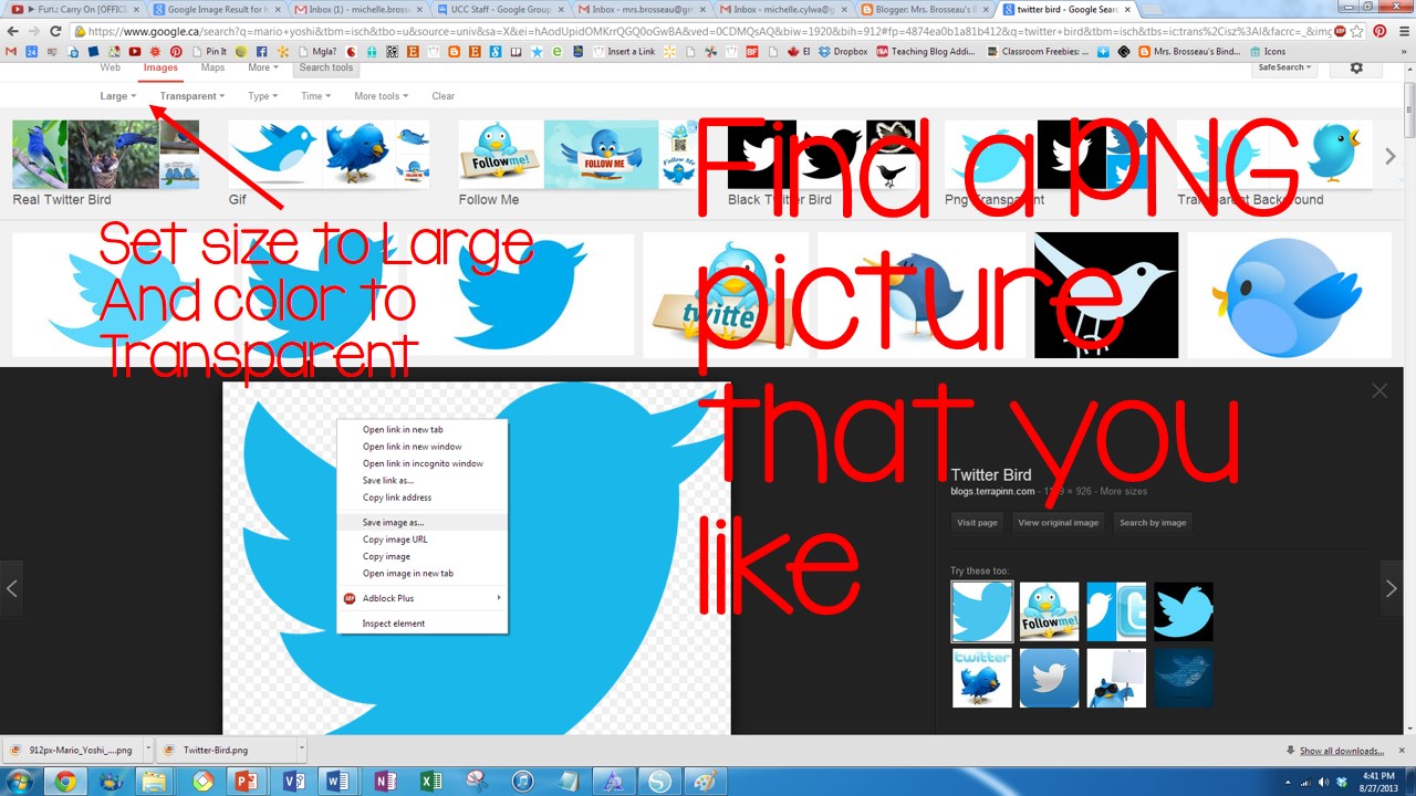 Twitter Message Board - A Silhouette Tutorial | Mrs. Brosseau's Binder