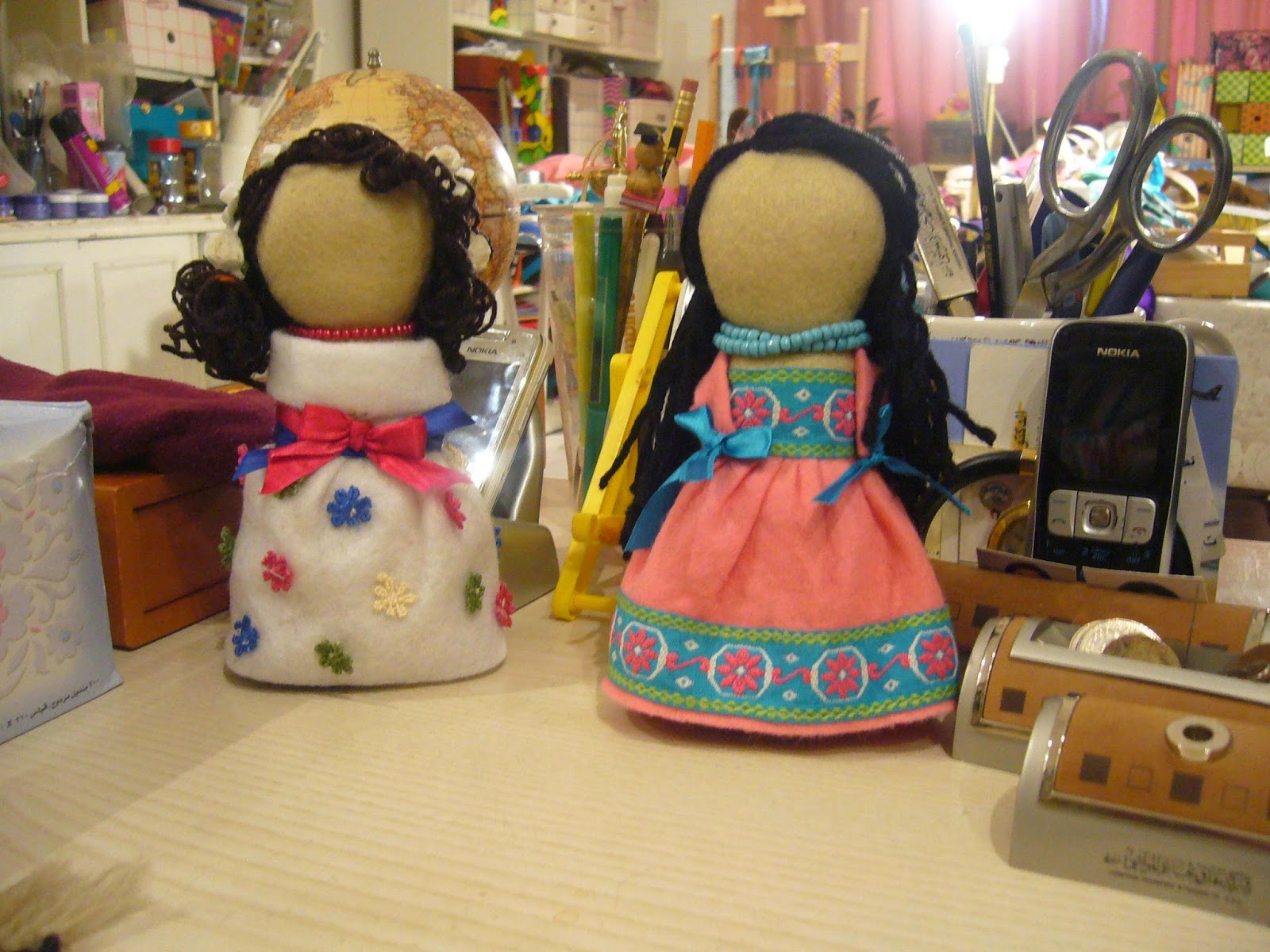 Dolls and I: More faceless felt dolls 2010