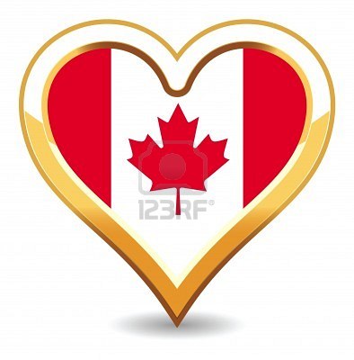 Canadian Flag Heart - Canadian Flag
