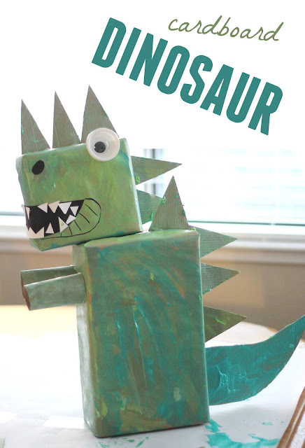 Toddler Approved Collaborative Cardboard Dinosaur Art Toddler Approved Collaborative Cardboard Dinosaur Art
