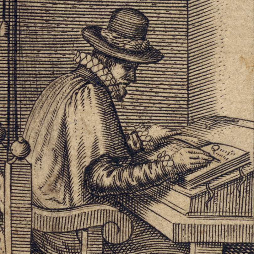 Prints and Principles: Engraving by an unidentified artist showing a ...