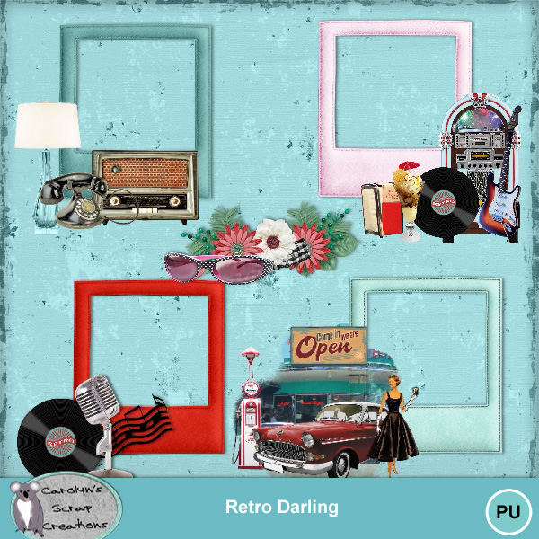 Carolyn's Creations: New kit in Store Retro Darling