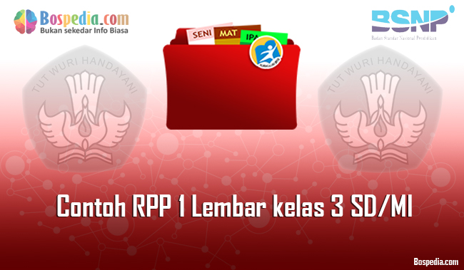 Lengkap - Contoh RPP 1 Lembar kelas 2 SD/MI Daring dan Luring Revisi ...