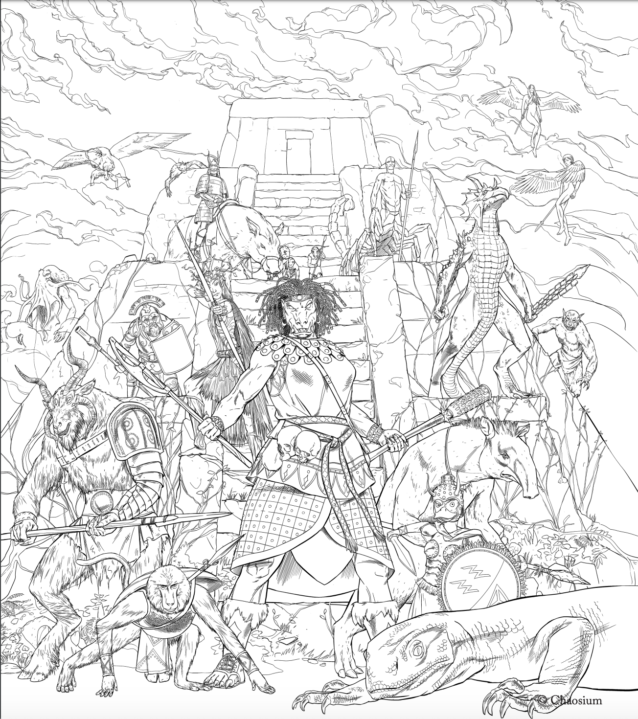 Tenkar's Tavern: Free - The RuneQuest Coloring Book
