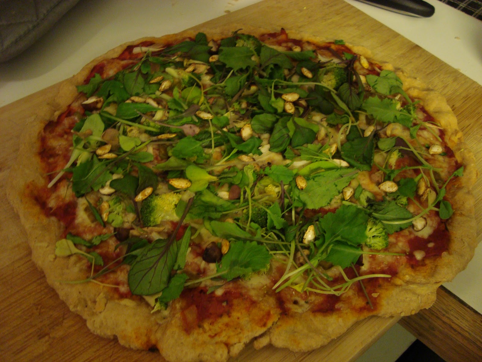 New Urban Farmers Urban Ag Journal: Fresh Garden Pizza with micro ...