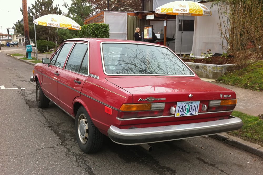 OLD PARKED CARS.: 1977 Audi Fox.
