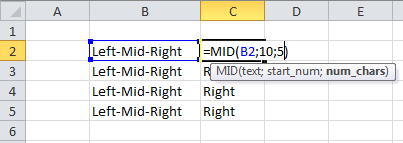 Fungsi Rumus LEFT, MID dan RIGHT di Excel ~ Anak Kantoran