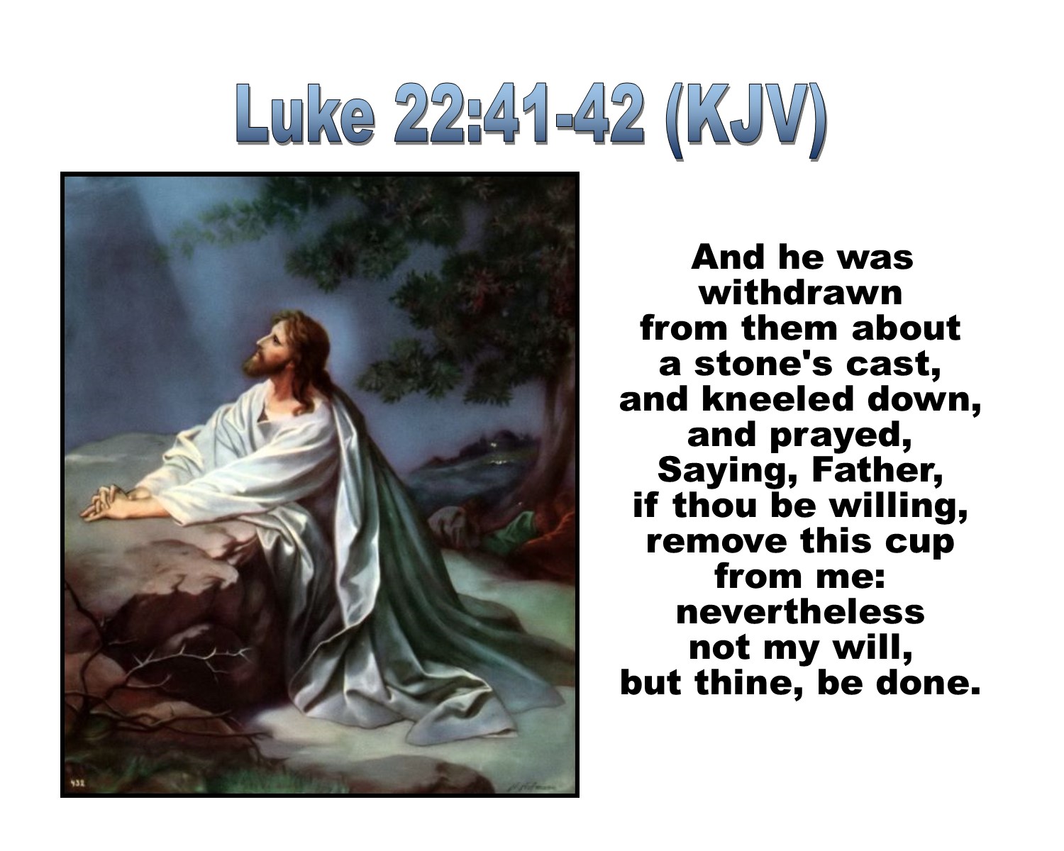 Susies Musings LUKE 22 41 42 THY WILL BE DONE