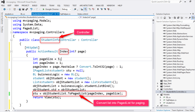 Paging in ASP.NET MVC - Dot Net Techpoint