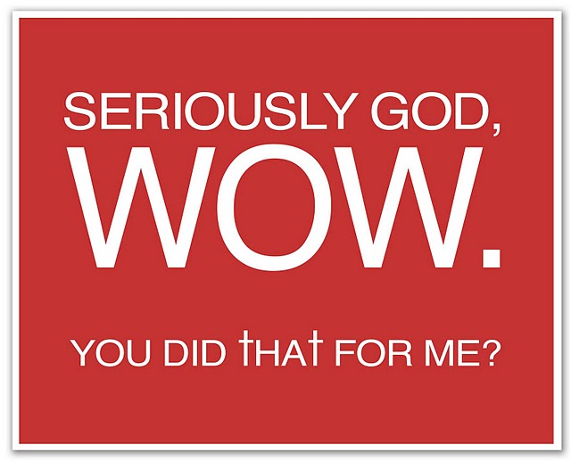 "Seriously God. Wow…." - The Cards We Drew