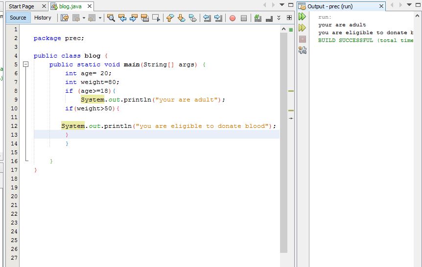conditional statement in java !! - Riad Blogs