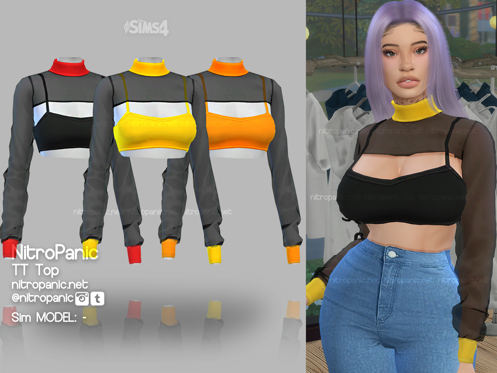 TT Top for The Sims 4