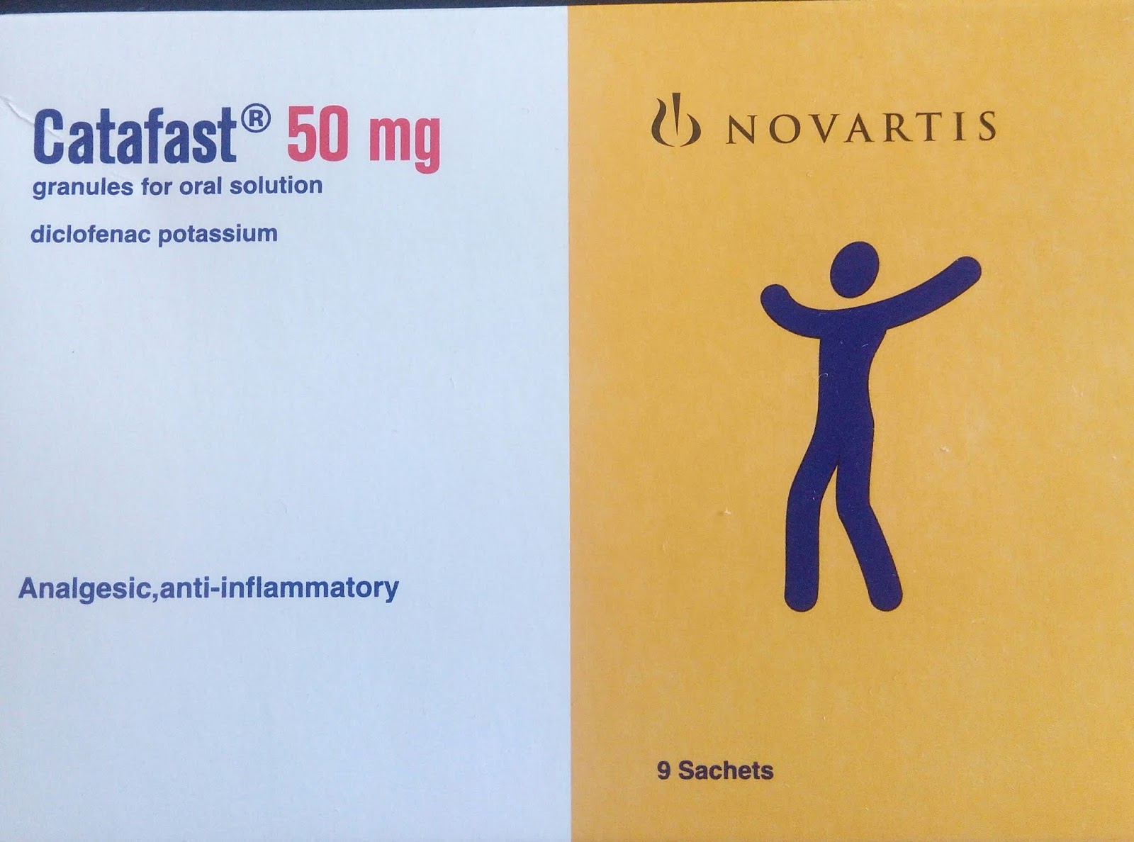 كتافاست منتج مضاد للالتهابات ومضاد للروماتيزم catafast 50 mg