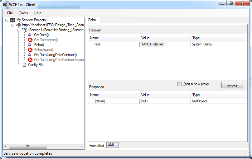 Programmer's Ranch: C# WCF: Backslash Limitation in WCF Test Client
