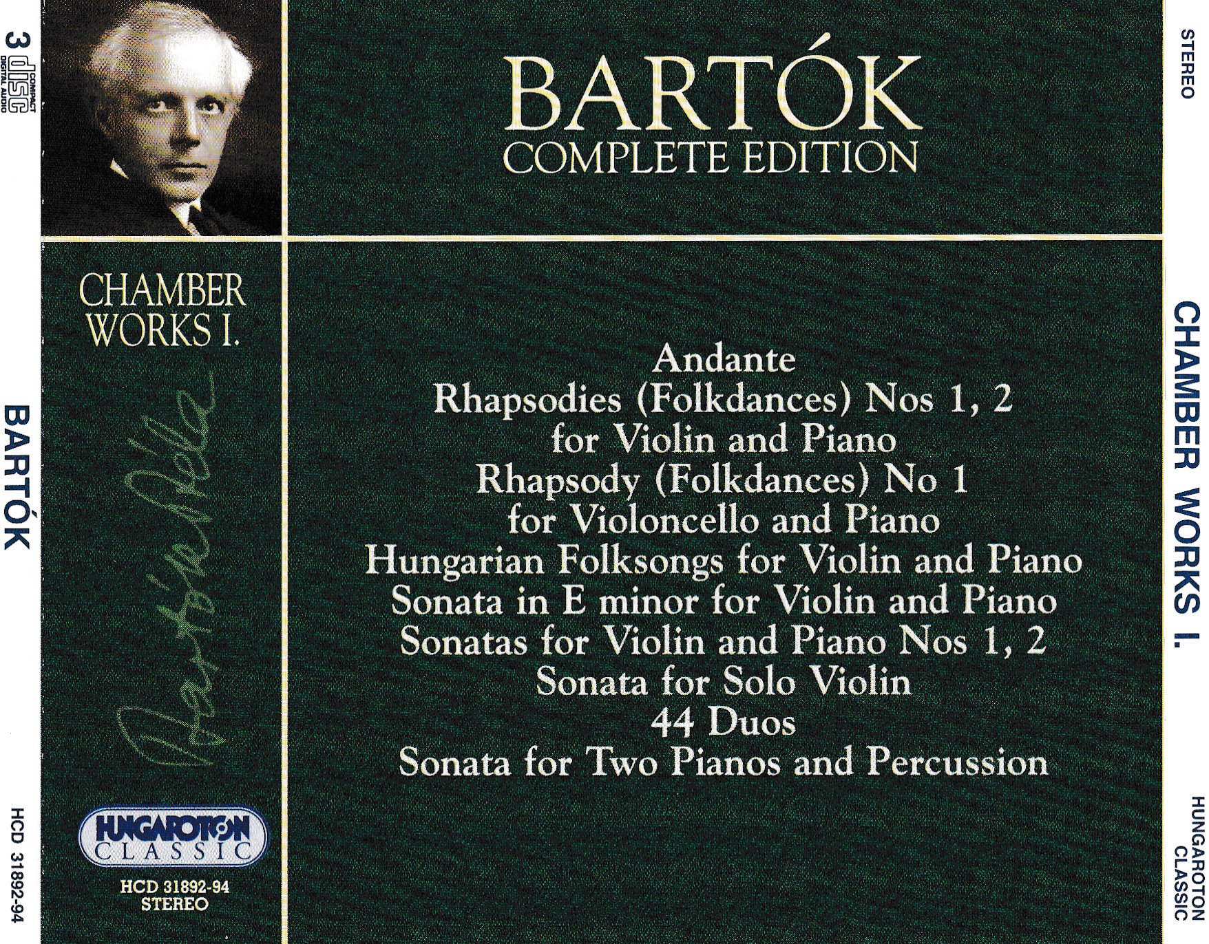 afina tus oidos: Bartók Chamber Works Vol. I