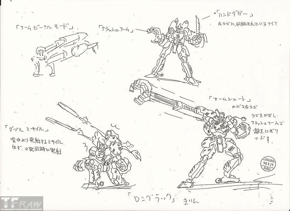 Beast Wars Neo Model Sheets
