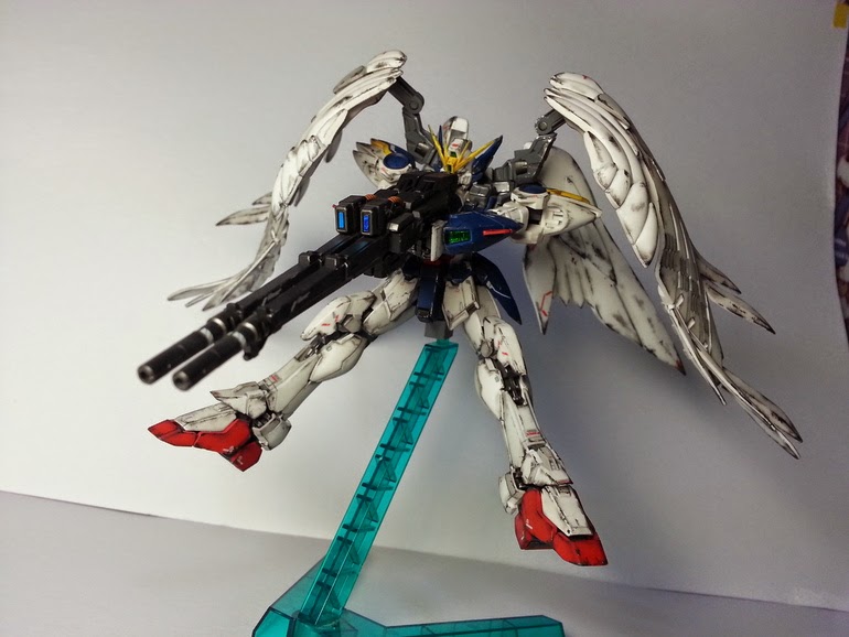 GUNDAM GUY: RG 1/144 Wing Gundam Zero Custom EW 'Battle Damage ...
