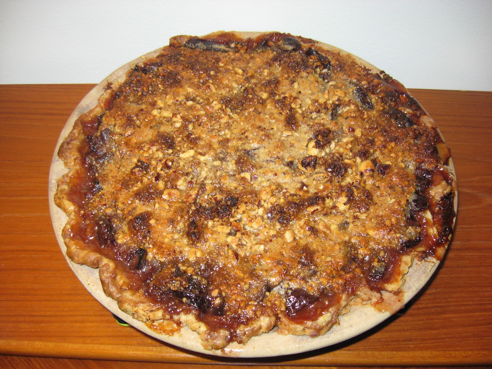 Pie-Curious: Weekly Pies: Prune Plum Pie with Hazelnut Topping