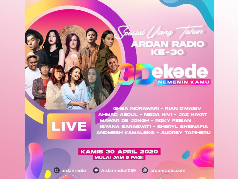 Ultah ke-30, Ardan FM dan Para Musisi Ajak Insan Muda Berdonasi untuk ...