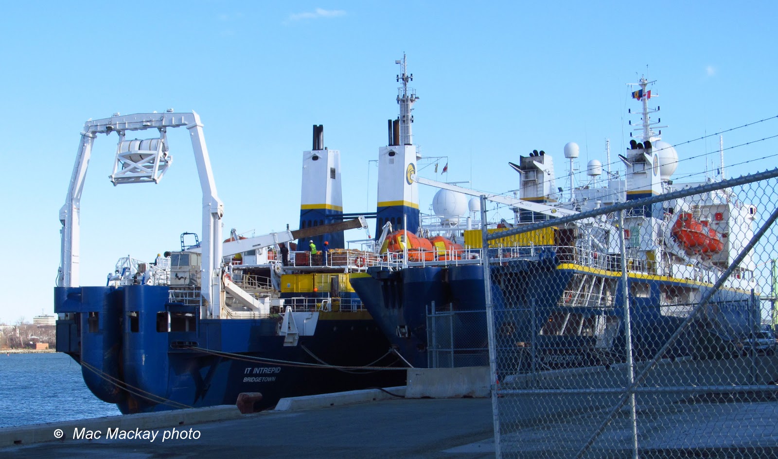 Shipfax: IT Intrepid and IT Interceptor, seeing double at pier 9