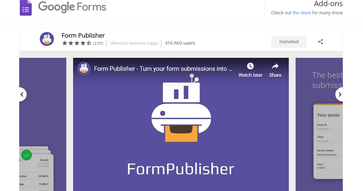 CARA INSTALL FORM PUBLISHER