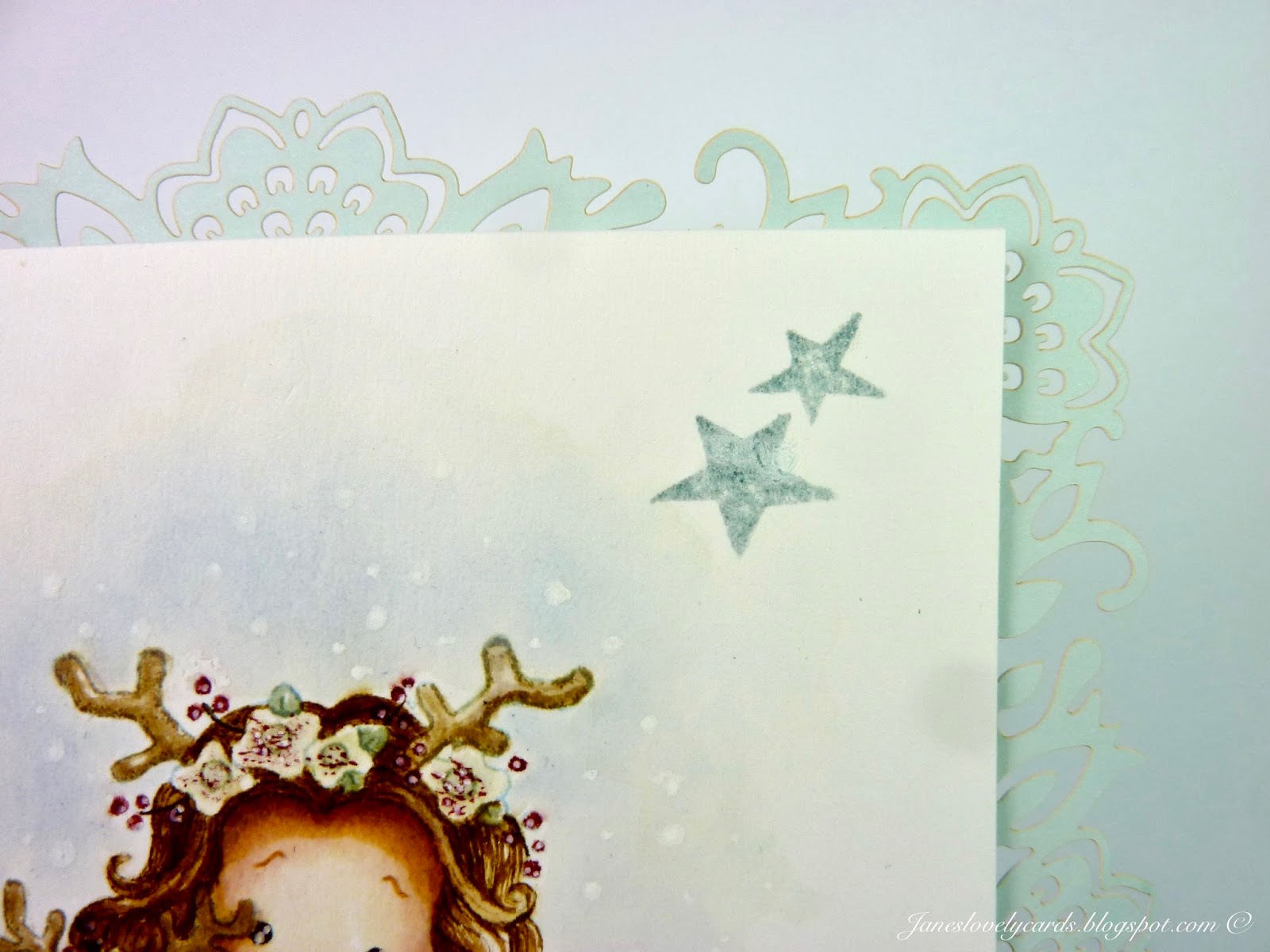 Jane's Lovely Cards : Online Magnolia Day - Reindeer Forest Card