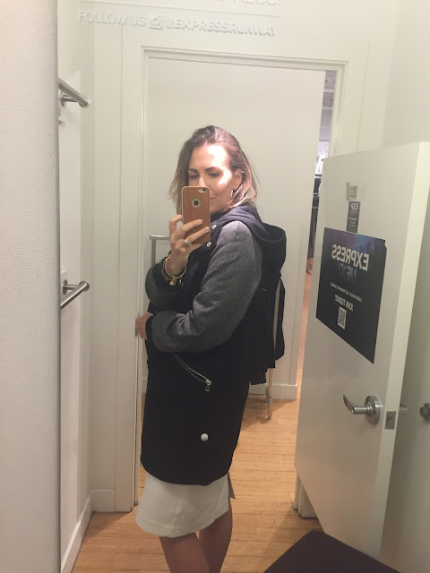 On prairie hill: Dressing room selfies at Express