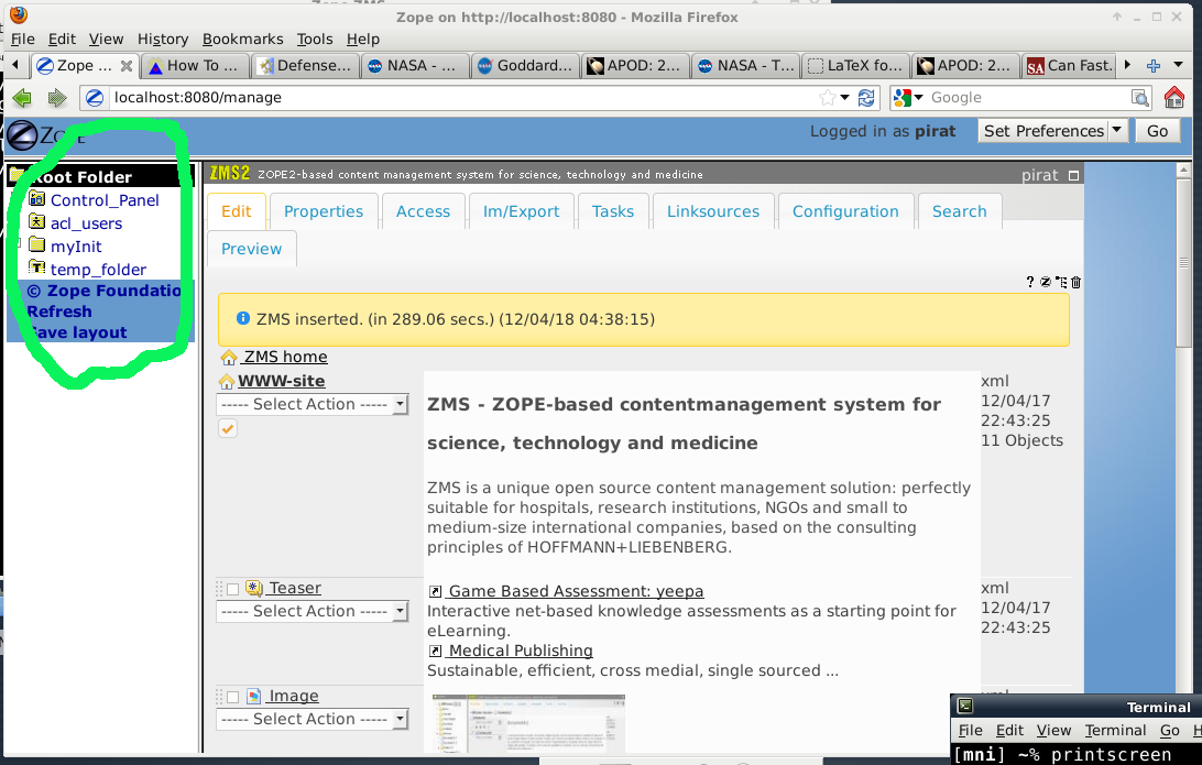 มะขาม ฅินเดินดน มะไฟ ฅนเหลิงฟ้า: Zope & python