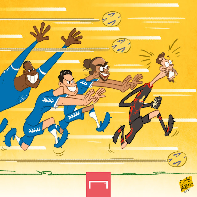 Omar Momani cartoons: Everton