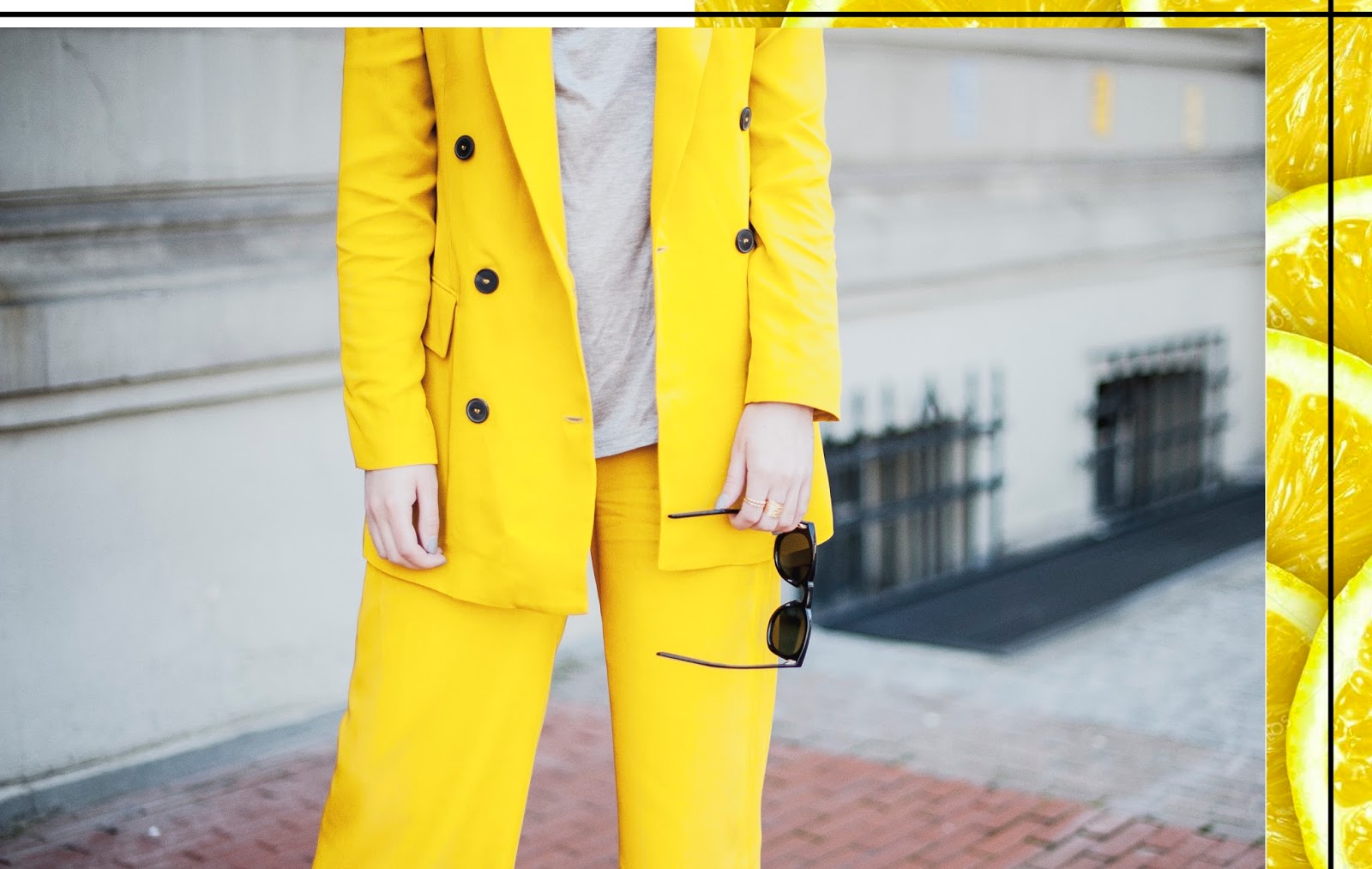 OOTD: YELLOW SUIT - justyna polska - fashionblogger, styling , makeup ...