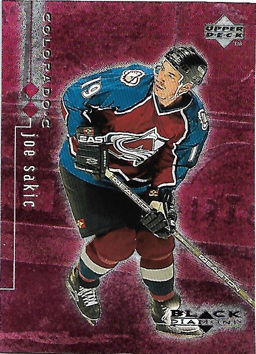 My PCs--one card at a time: Joe Sakic card #307 1998-99 Black Diamond ...