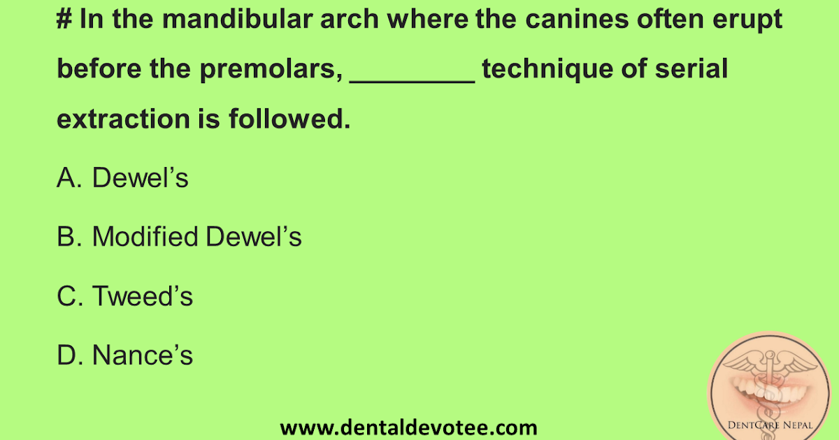 Dentosphere : World of Dentistry: Serial Extraction