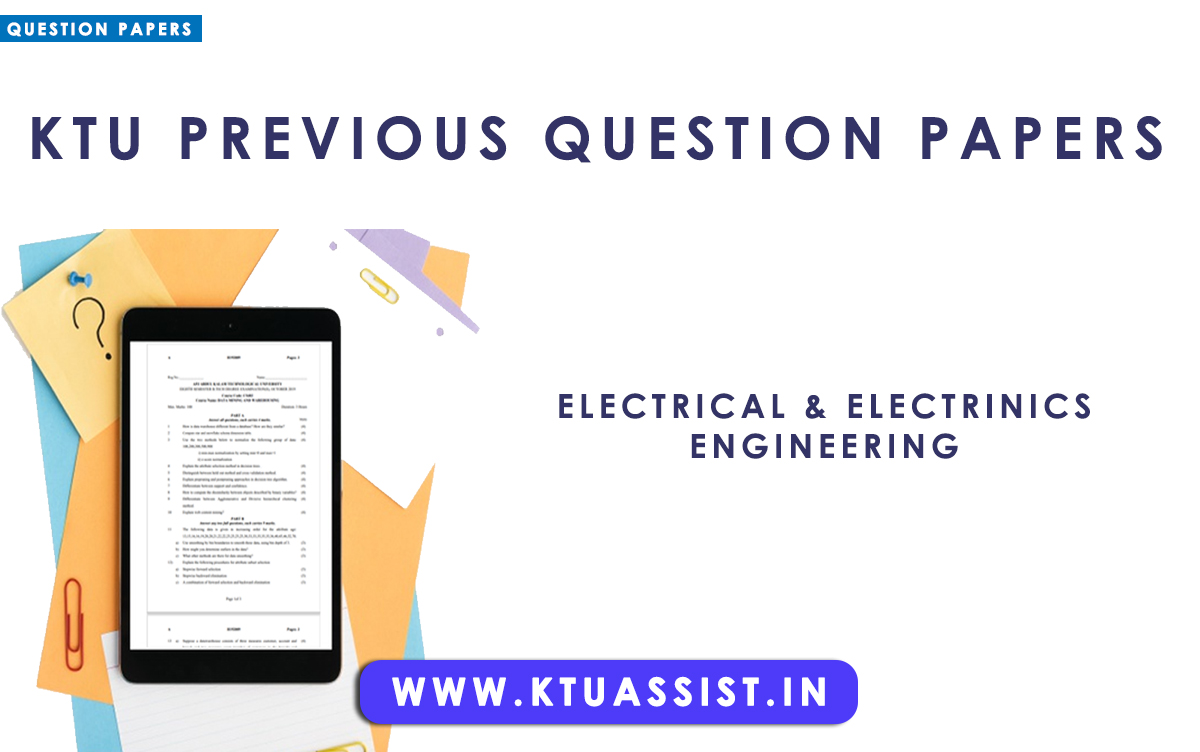 Ktu Previous Question Paper S8 Electrical And Electronics Engineering Ktu Assist