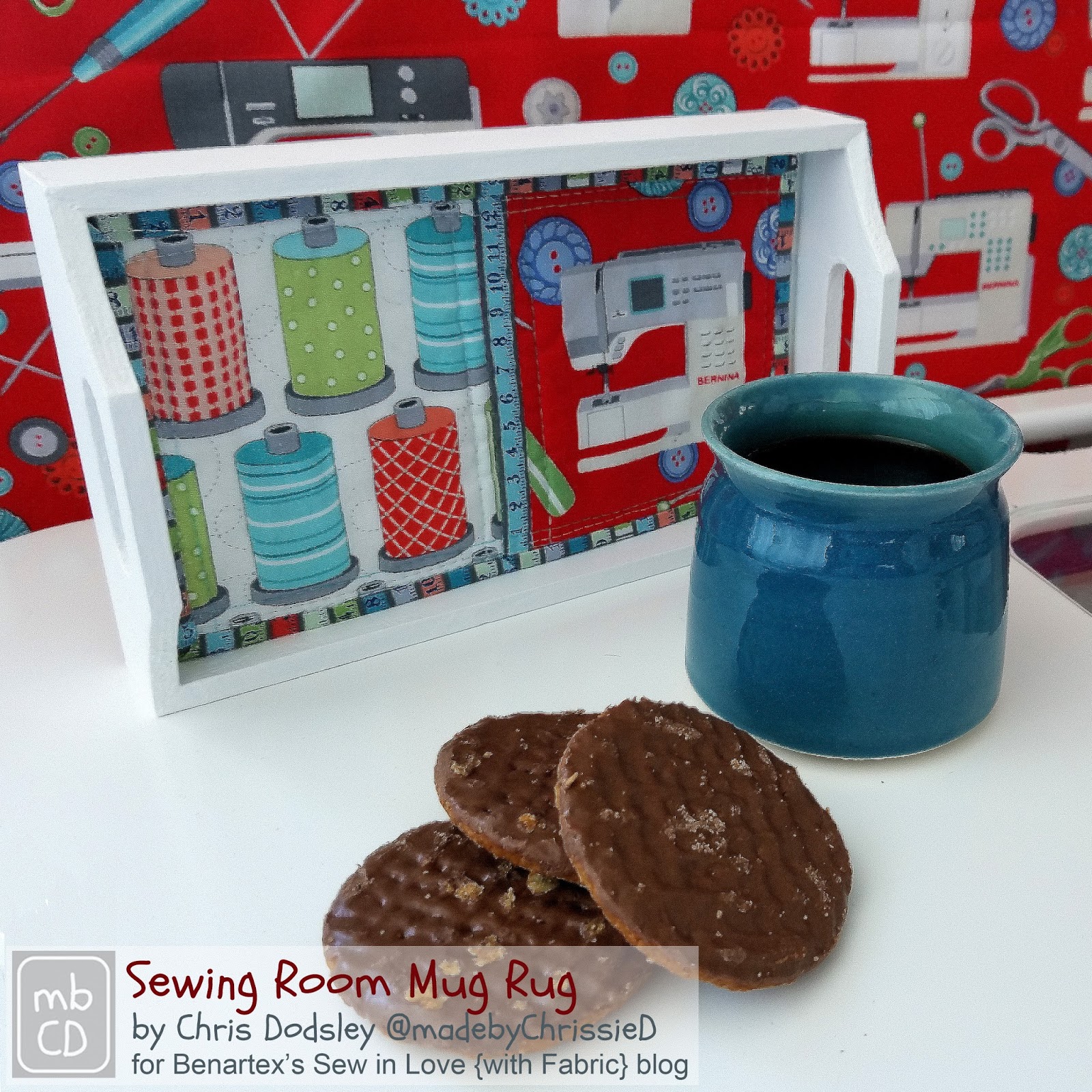 Sew in Love {with Fabric}: Mug Rug Blog Hop: Day 1