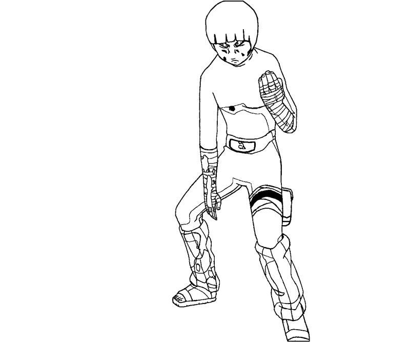 Rock Lee 12 Coloring | Crafty Teenager