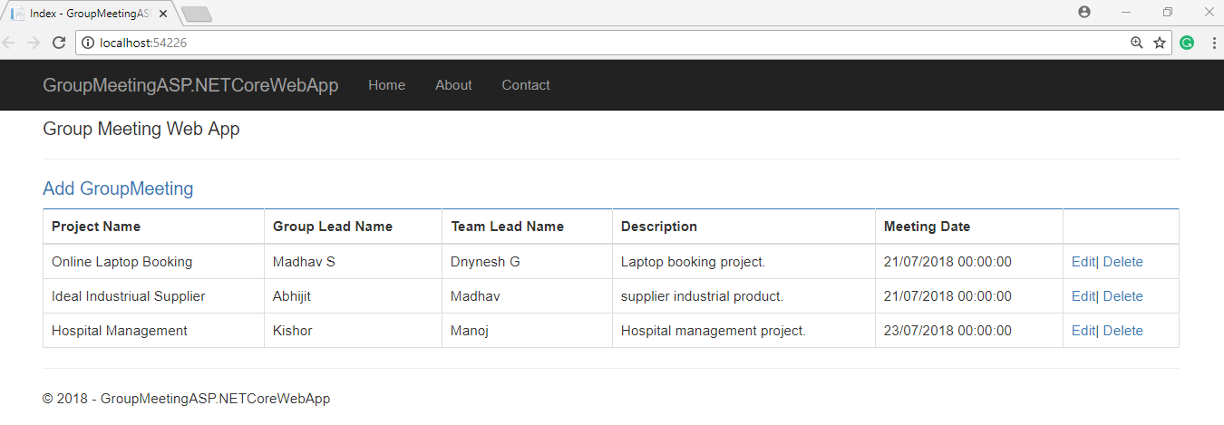 Crud Operation In Aspnet Core Using Dapper Orm ~ Programming With Shri 4310