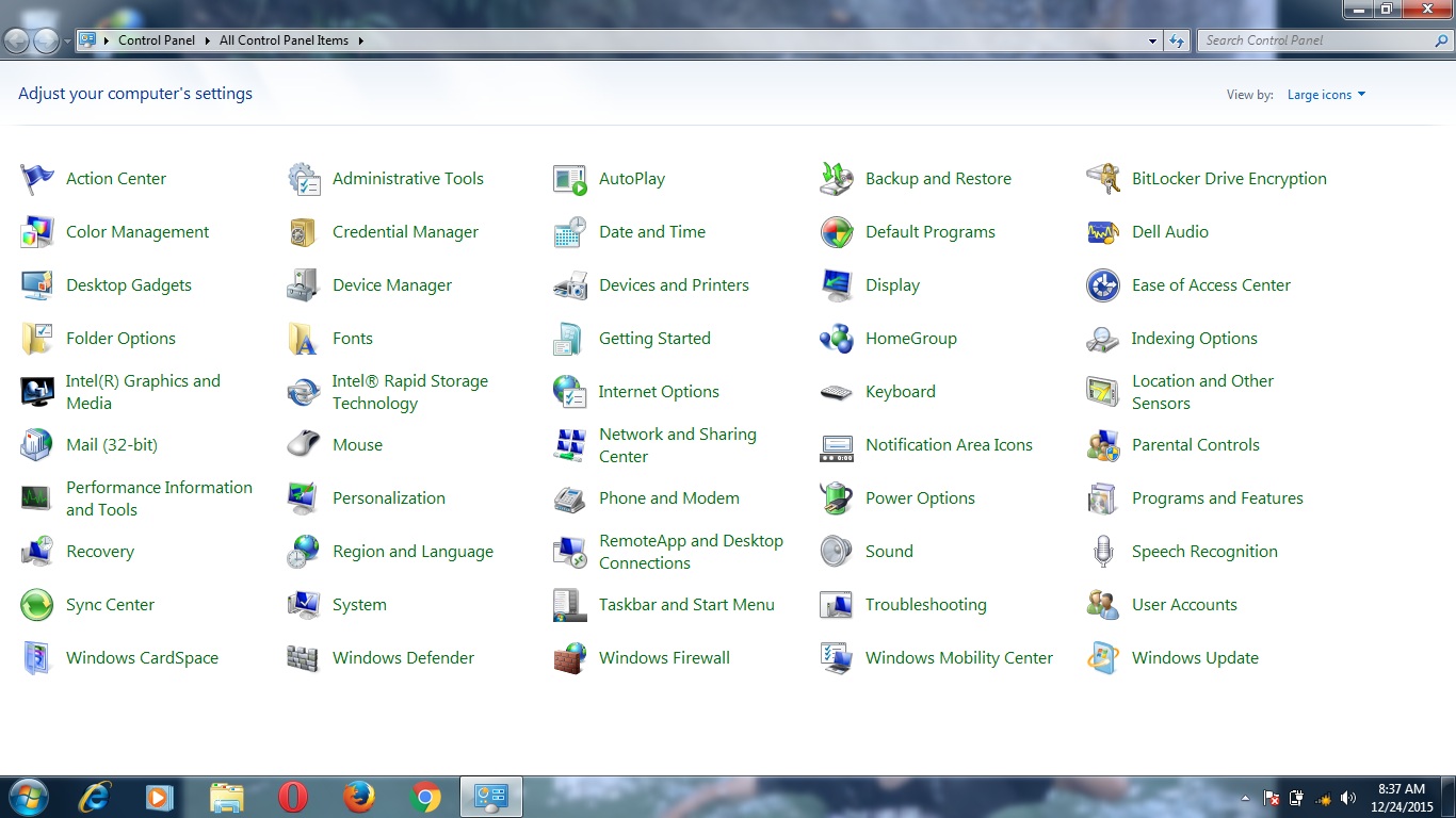 Merubah tampilan control panel pada windows 7 | Komunitas Bungker non