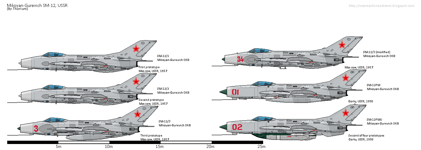 War Machines Drawn: Mikoyan-Gurevich SM-12