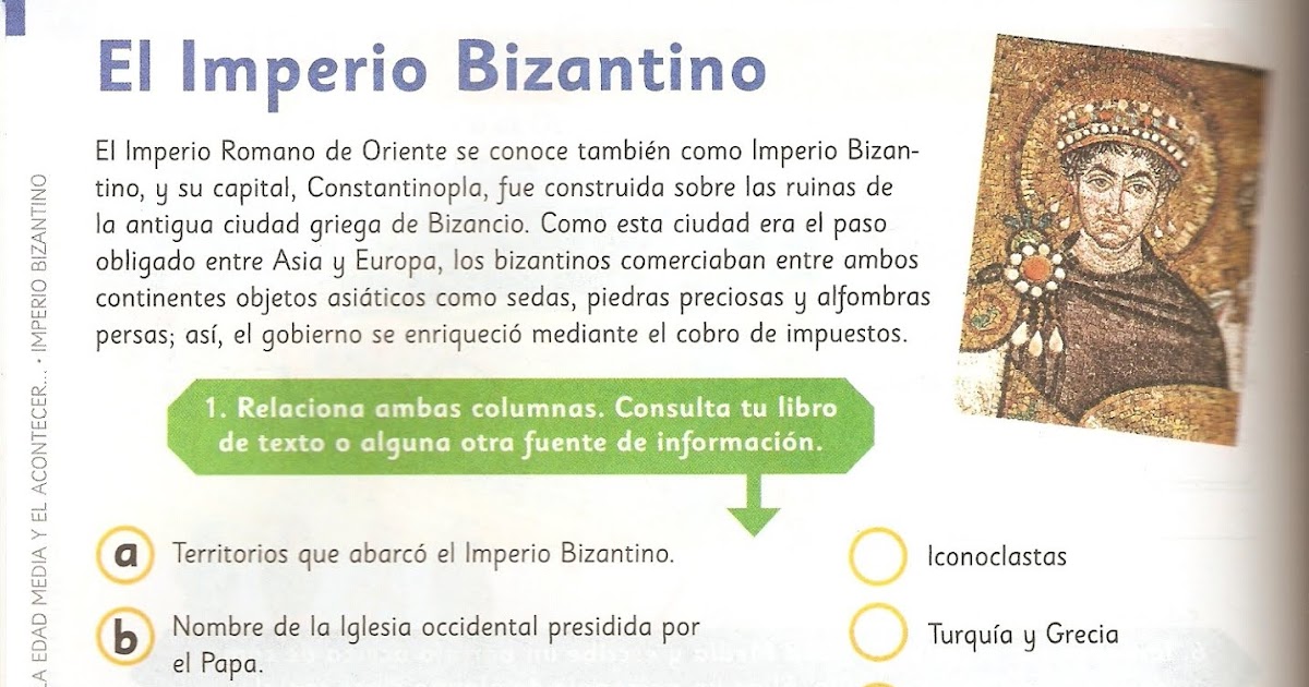PROFR. LUIS ENRIQUE 6° "B": ACTIVIDADES DE HISTORIA, IMPERIO BIZANTINO ...