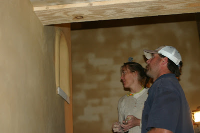 Building a double adobe wall house