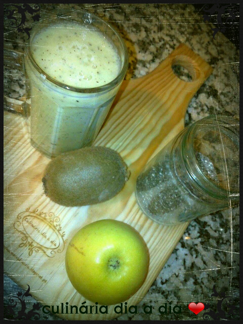 Culinária E o dia a dia : Sumo maçã e kiwi