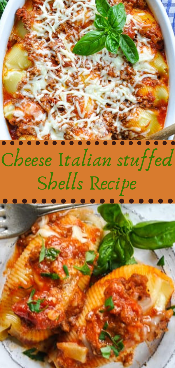 Healthy Recipes | Cheese Italian stuffed Shells Recipe - Shelia Recipes