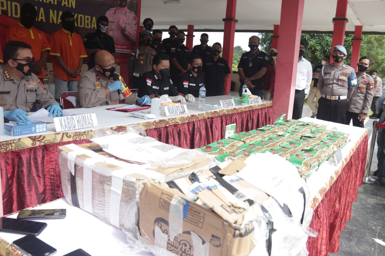 Dit Resnarkoba Polda Kepri Berhasil Meringkus Pelaku Transaksi 46 Kg