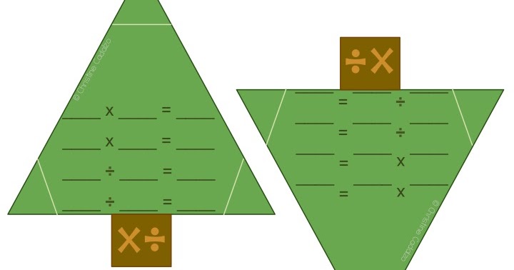 Classroom Freebies Too: Winter Math Fact Family Trees